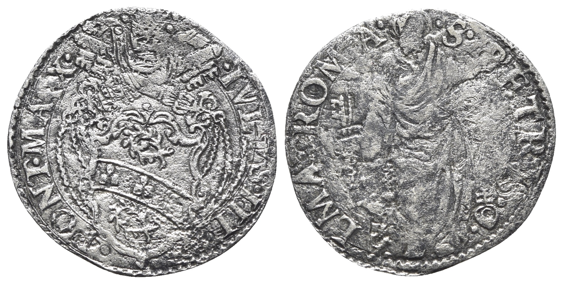 Italy, Papal States. Rome, Giulio III (1550-1555). AR Giulio | Medieval ...