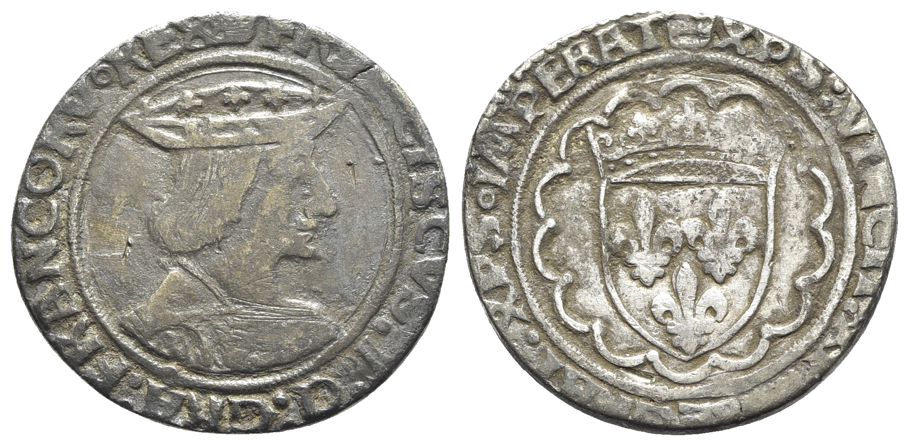 France, Francois I (1515-1547). AR Teston | Medieval Coins