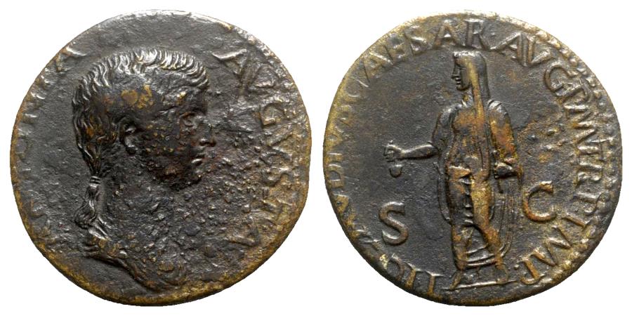 Antonia Minor (Augusta, AD 37 and 41). Æ Dupondius - Rome | Roman ...