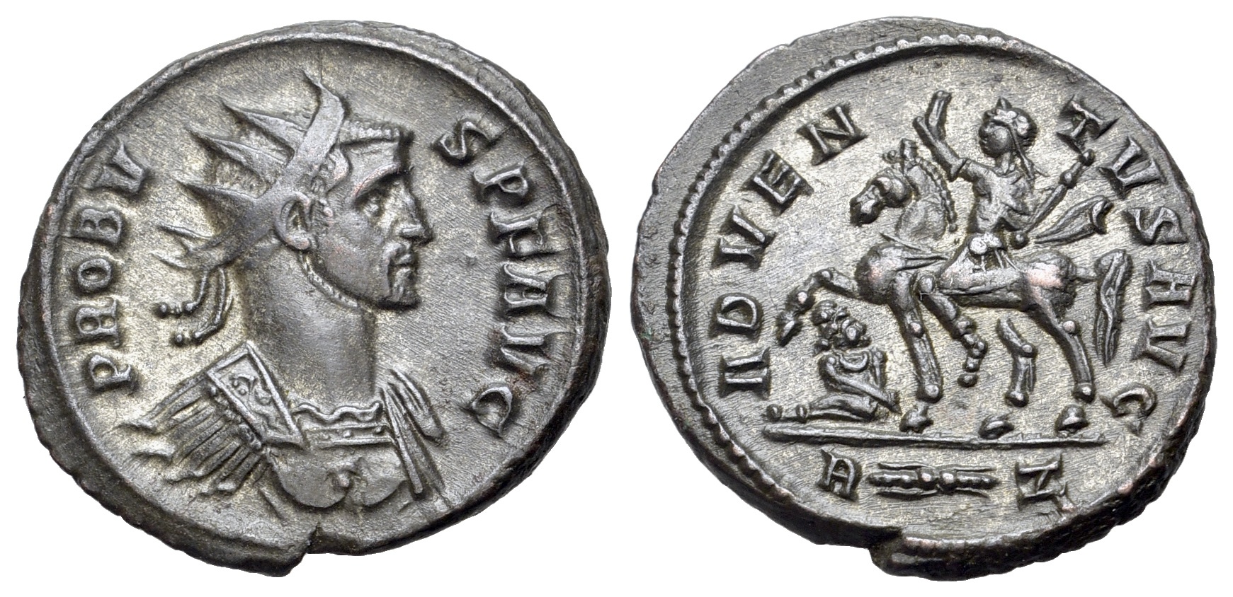 Probus (276-282). Radiate. Rome. R/ Probus on horseback | Roman Imperial Coins