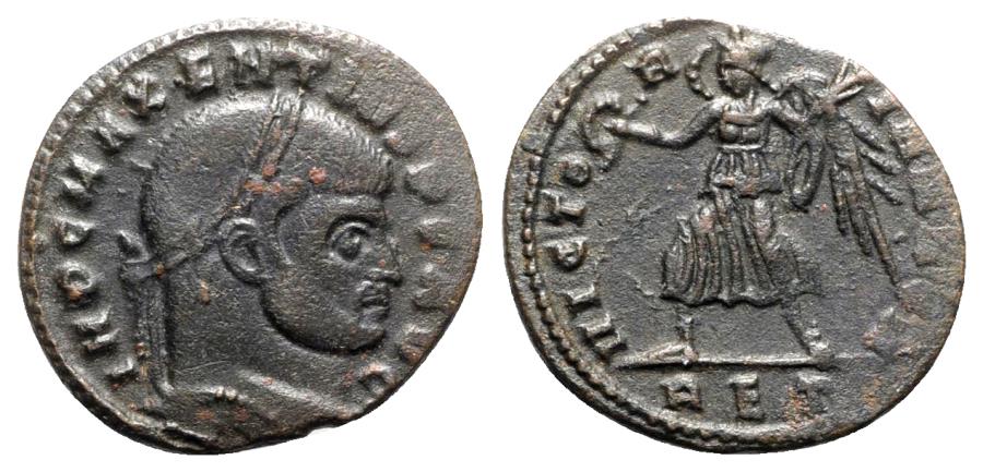 Maxentius (307-312). Æ Follis. Rome, 311-2. R/ VICTORY | Roman Imperial ...