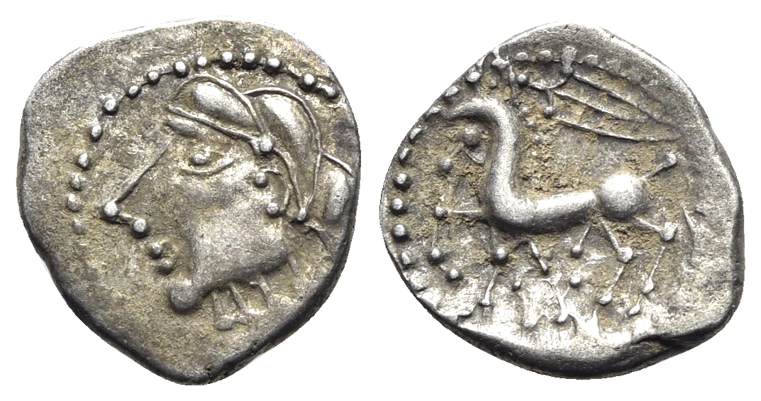 Central Gaul, Bituriges Cubi, c. 1st century BC. AR Quinarius R/ Horse ...