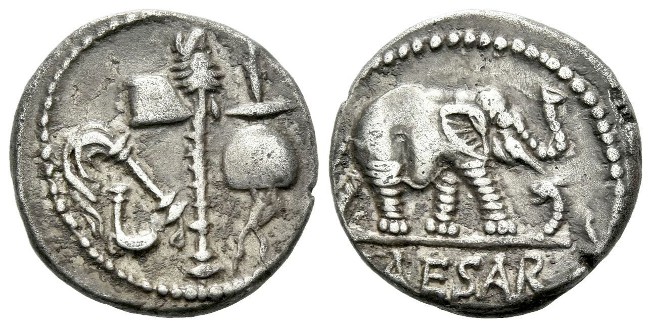 Julius Caesar, military mint traveling with Caesar, April-August 49 BC ...
