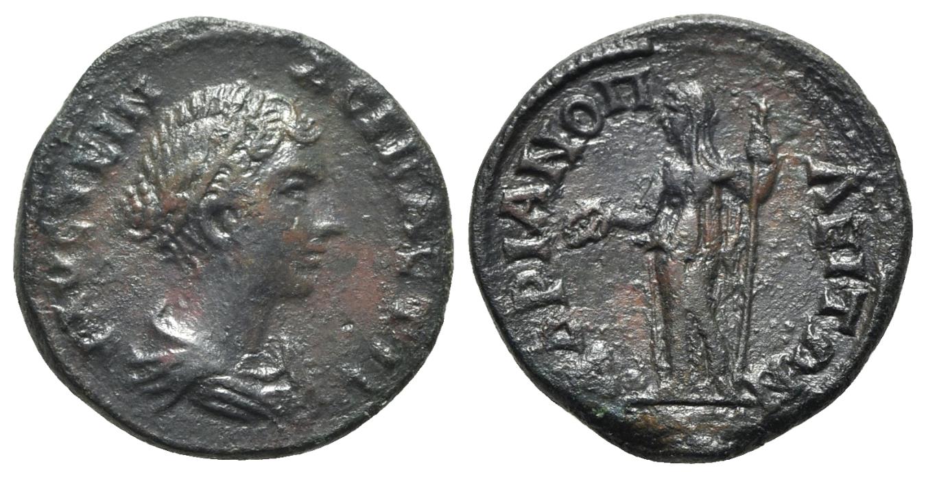Faustina Junior (Augusta, 147-175). Thrace, Hadrianopolis. Æ | Roman ...