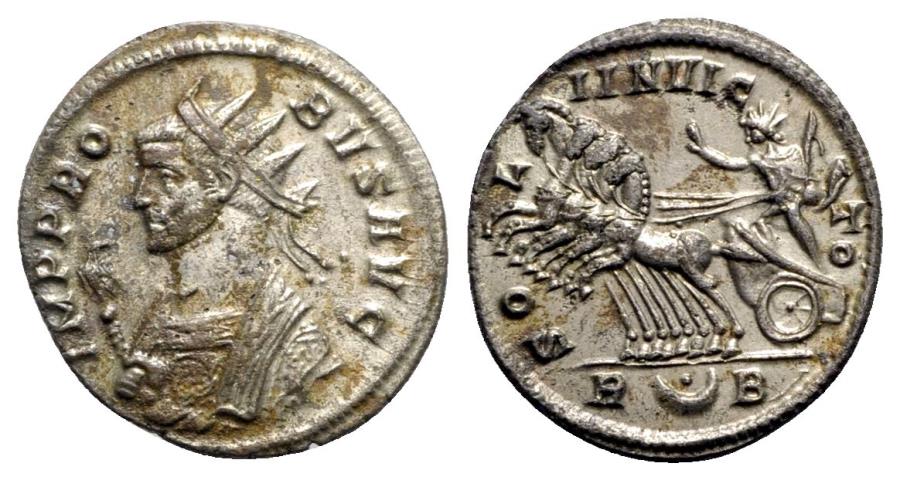 Probus (276-282). Radiate - Rome - R/ Sol in quadriga | Roman Imperial ...