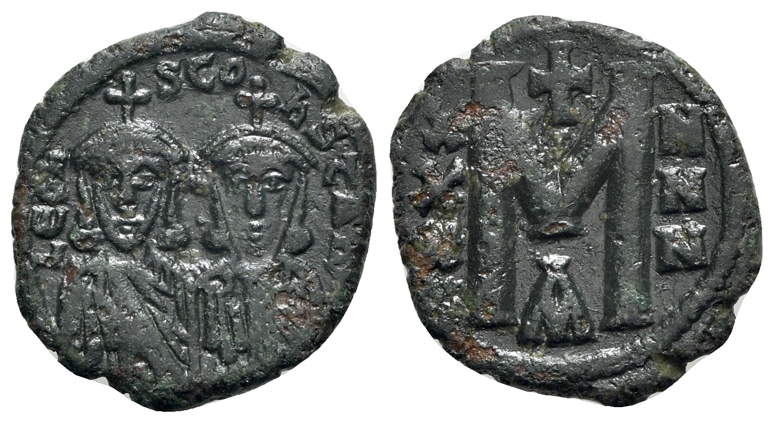 Leo III and Constantine V (717-741). Æ 40 Nummi - Constantinople