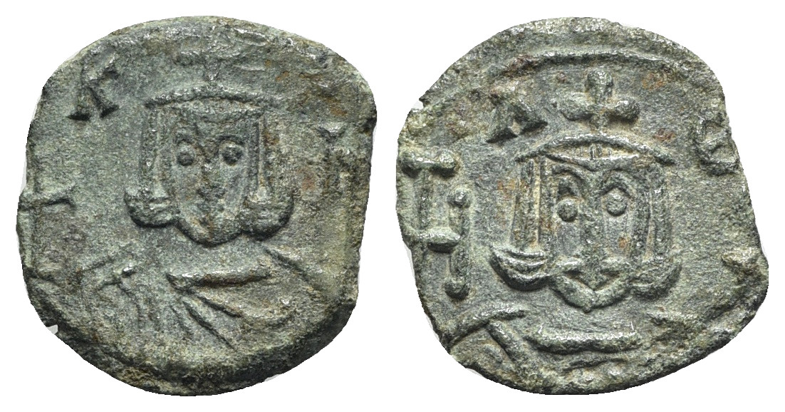 Nicephorus I and Stauracius (802-811). Æ 40 Nummi . Syracuse. Bust of ...