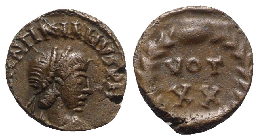 Valentinian III (425-455). Æ 11mm. Rome. R/ VOT/XX | Roman Imperial Coins
