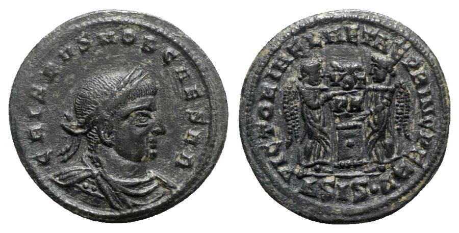 Crispus (Caesar, 316-326). Æ Follis - Siscia - R/ Victories | Roman ...