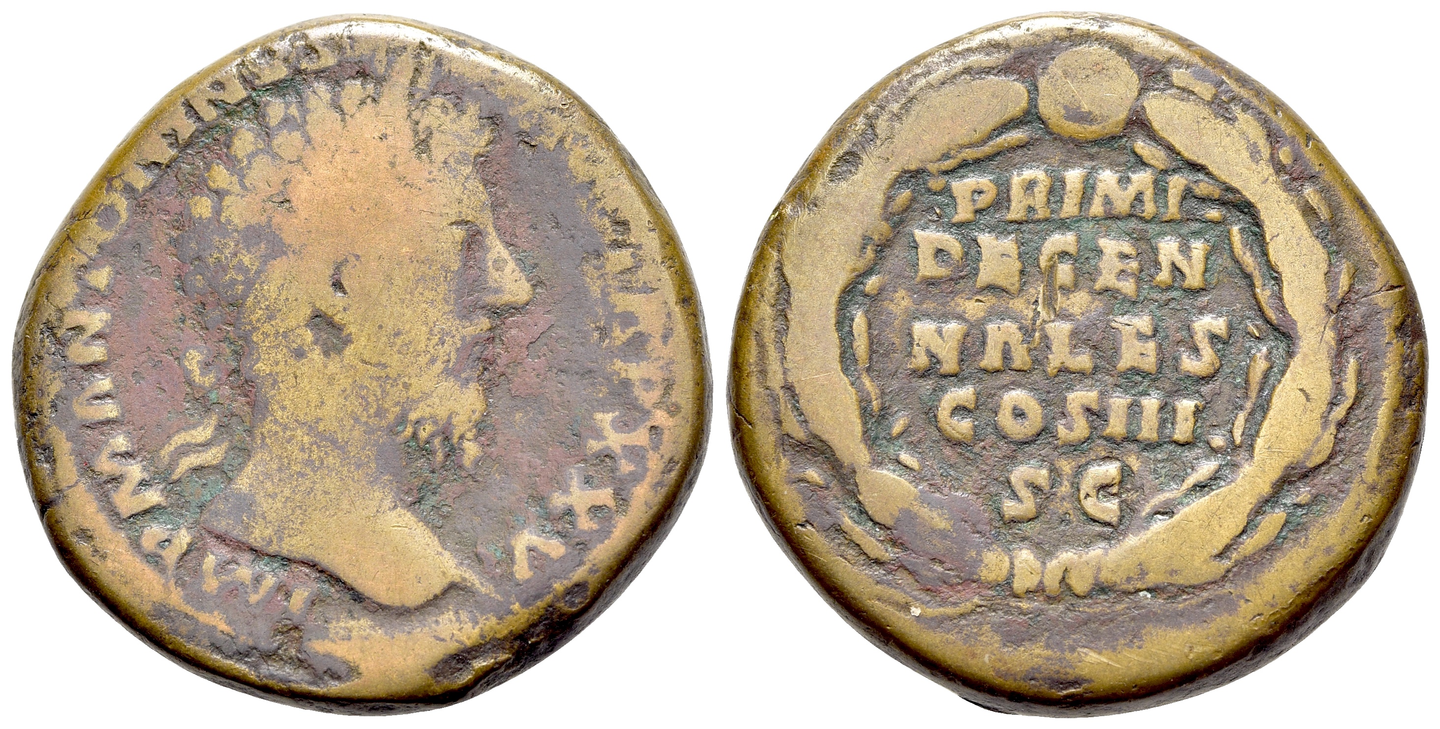 Marcus Aurelius (161-180). Æ Sestertius Rome