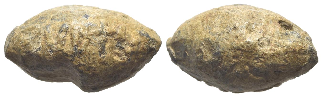 Greek-Roman Lead sling bullet, c. 4th-2nd centuries BC (30mm, 38.85g ...