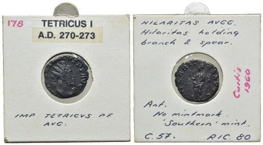 Tetricus I. (Romano-Gallic Emperor, AD 271-274). AE Radiate ...