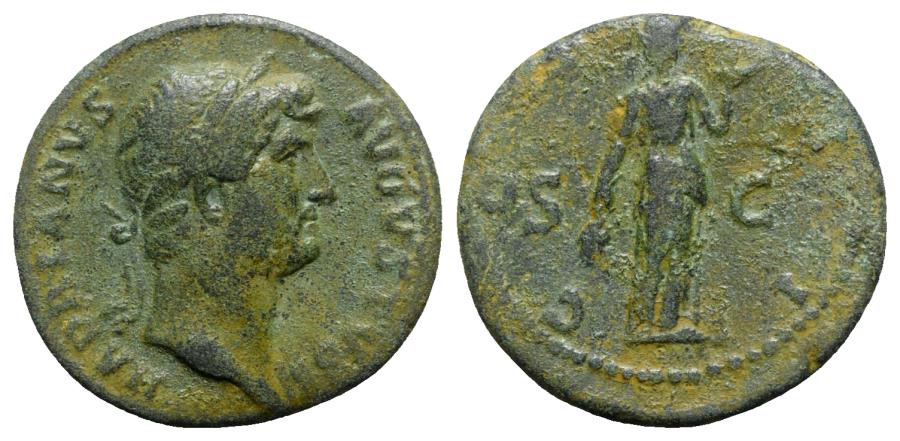 Hadrian (117-138). Æ As. Rome, 125-8. R/ Fides | Roman Imperial Coins