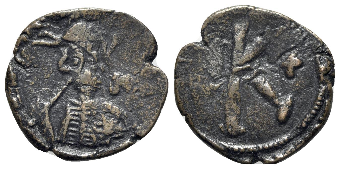 Constantine IV (668-685). Æ 20 Nummi - Constantinople | Byzantine Coins