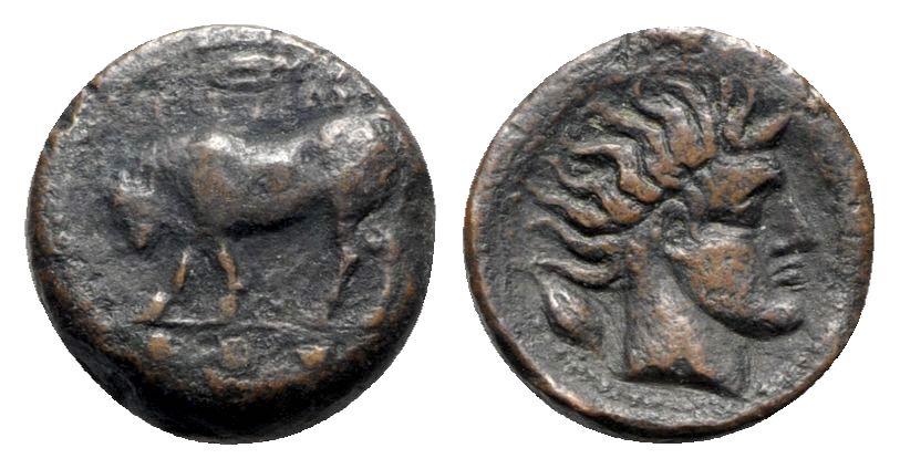 Sicily, Gela, c. 420-405 BC. Æ Tetras | Greek Coins