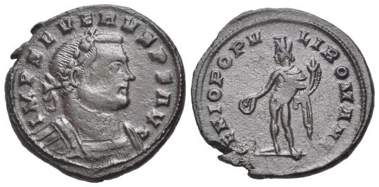 Severus II ( AD 305-307) Æ Follis. London mint. R/ GENIO RARE