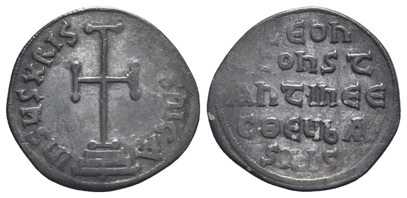Leo III and Constantine V (717-741). AR Miliaresion. Constantinople ...