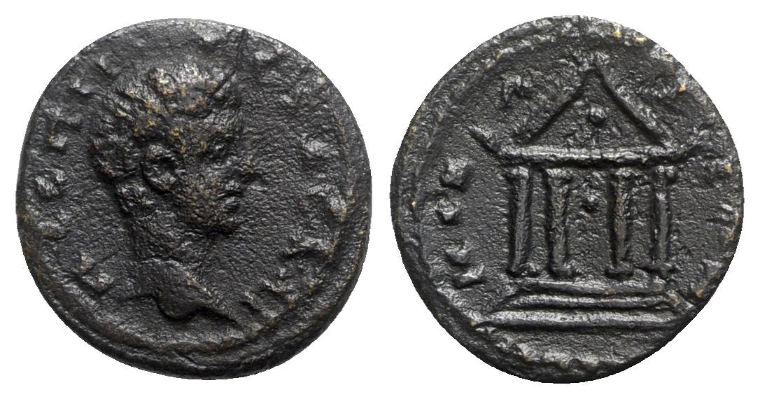 Geta (Caesar, 198-209). Bithynia, Nicaea. Æ - R/ TEMPLE | Roman ...