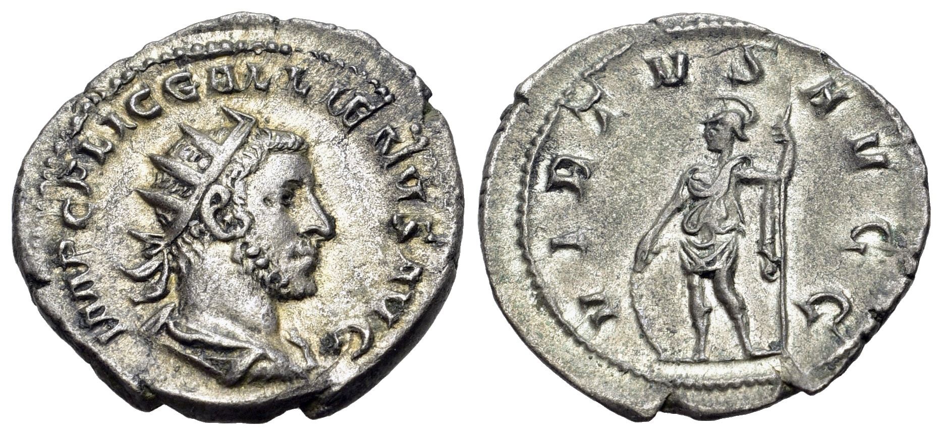 Gallienus (253-268). AR Radiate. Rome. Draped bust. Virtus | Roman ...