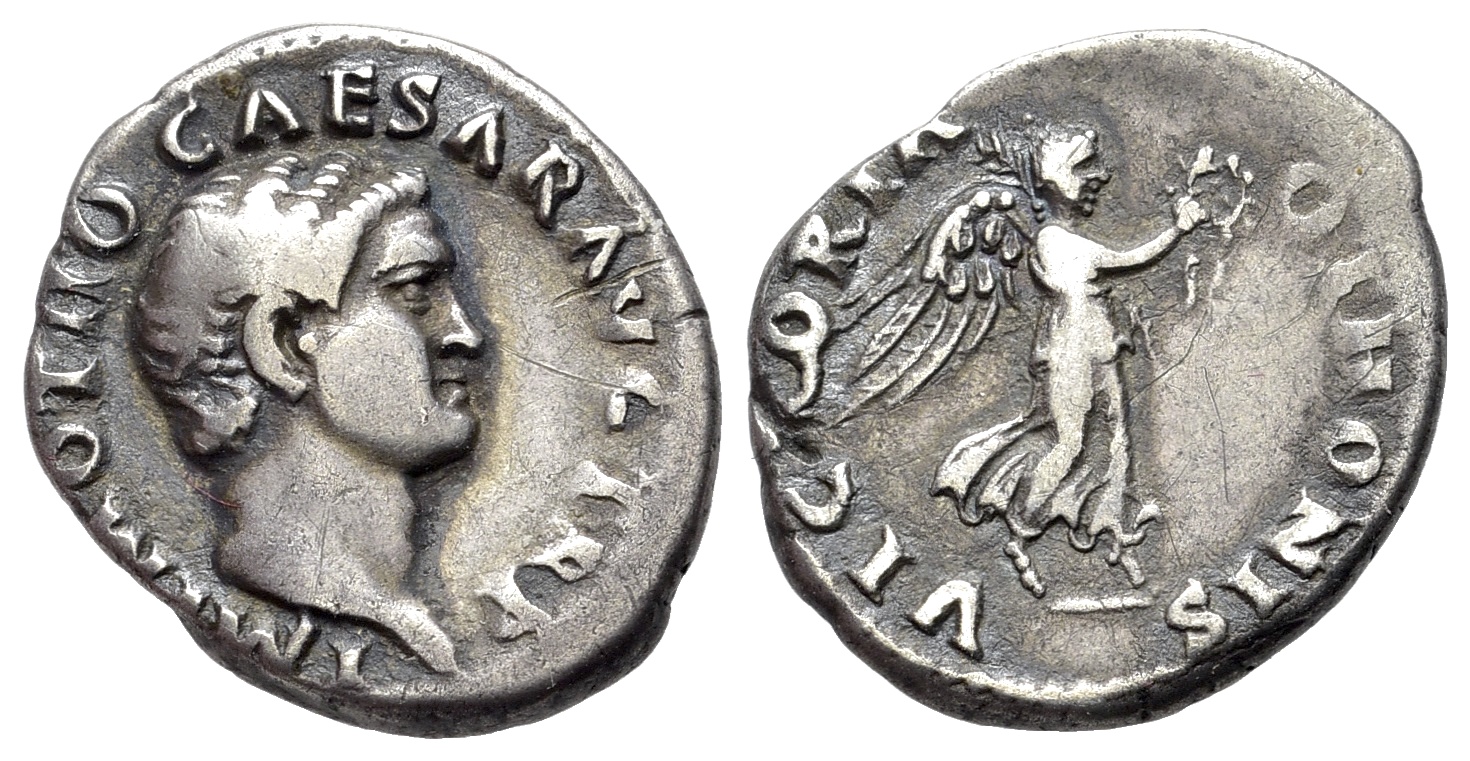 Otho (69 AD) AR Denarius. Rome mint. R/ VICTORY | Roman Imperial Coins