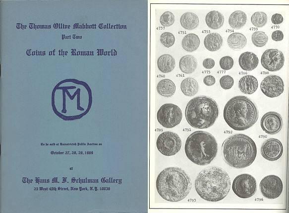 Hans M. F. SCHULMAN - Auction - The Thomas Ollive Mabbott Collection ...