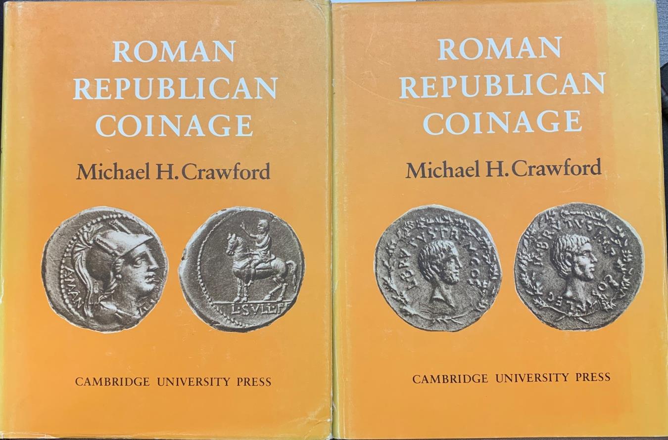 Roman Republican Coinage by Michael H. Crawford - 2 Volumes - Rare ...