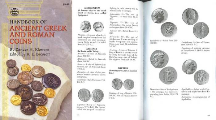 Handbook of Ancient Greek and Roman Coins by Zander H Klawans (Used)