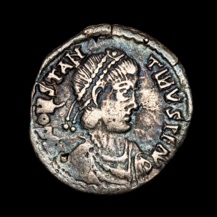 Very rare Constantine III, silver siliqua. Lugdunum, AD 408-411 ...