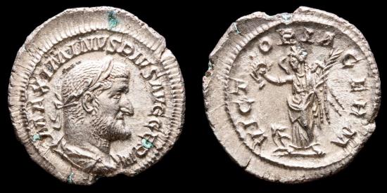 Maximinus I Thrax AD 235-238. Rome. Silver Denarius - VICTORIA GERM ...