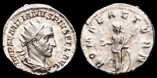 Roman Empire - Aemilian (253 A.D.). Silver Antoninianus (3,00 g. 21 mm ...