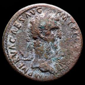 Nerva (96-98 A.D.) - Æ Sestertius. Rome, AD 97. VEHICVLATIONE. Two ...