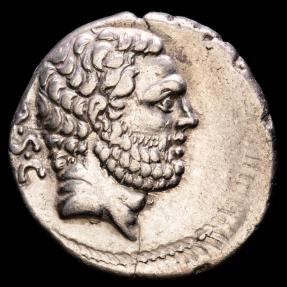 Pub. Lentulus P. f. L. n. Spinther. Silver denarius. Rome 74 B.C ...