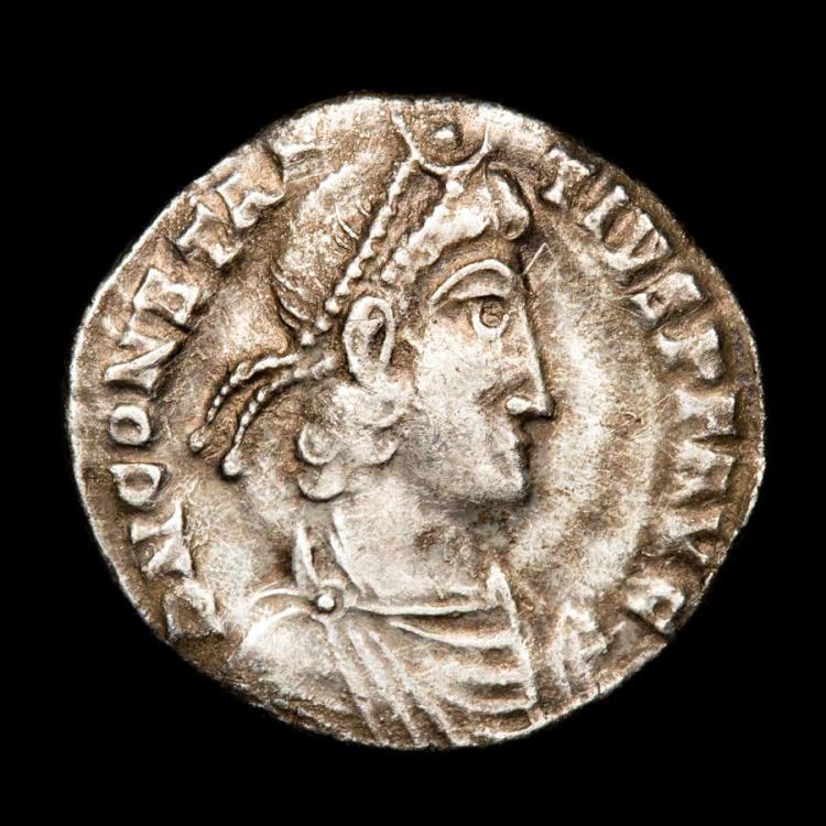Roman Empire - Constantius II (337-361 AD) silver siliqua. Lugdunum ...