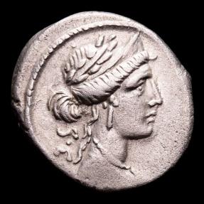 P. Licinius Crassus. Silver denarius. Rome, 55 B.C. - Venus / P·CRASSVS ...