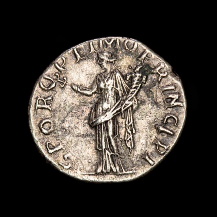 Roman Empire - Trajan (98-117 AD), silver denarius from Rome mint. SPQR ...