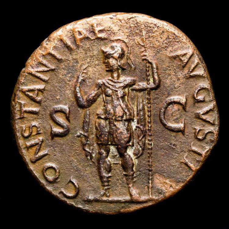 Claudius I (41-54 AD.) Bronze As. Rome. - CONSTANTIAE AVGVSTI ...
