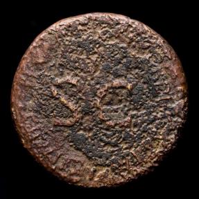 Tiberius for Divus Augustus, Bronze Sestertius, Rome 22-23 AD. DIVVS ...