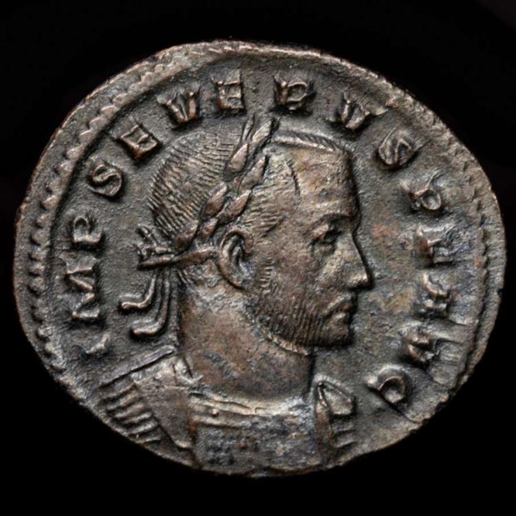 Severus II (306-307 A.D.) Ae large follis. Trier. - GENIO POPVLI ROMANI ...