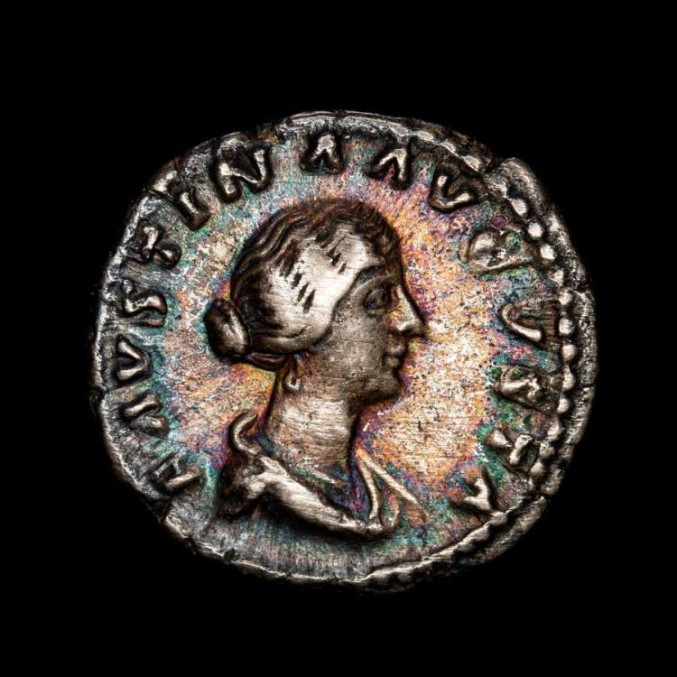 Faustina II Augusta (147-175) AR denarius. Rome. - DIANA LVCIF, Diana ...