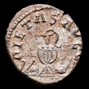 Roman Empire - Valerian II Caesar (A.D. 253-255), Silvered bronze ...