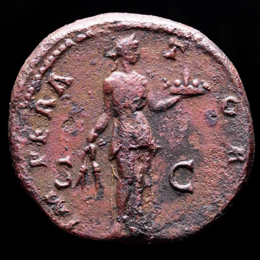 Antoninus Pius (138-161 A.D.) Bronze sestertius, Rome, 143-144 AD ...