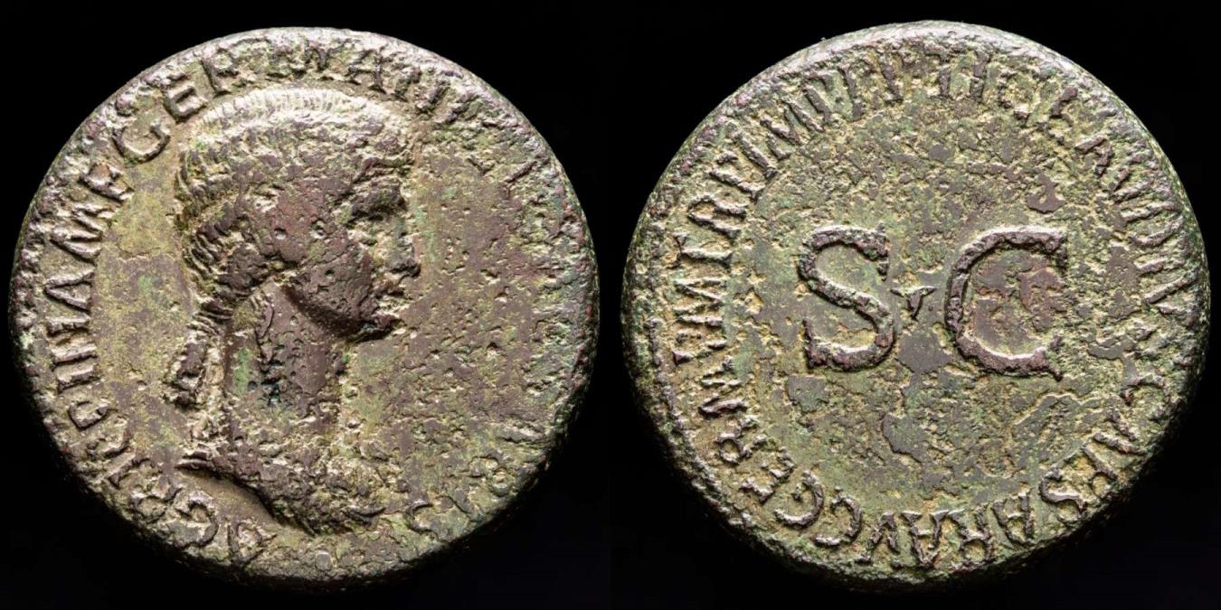 Agrippina Senior - Struck under Claudius, circa AD 42-43. Æ Sestertius ...