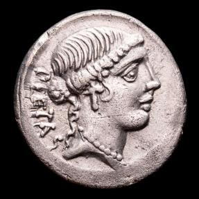 Decimus Junius Brutus. Silver denarius, Rome, 48 B.C. - Pietas / Two ...