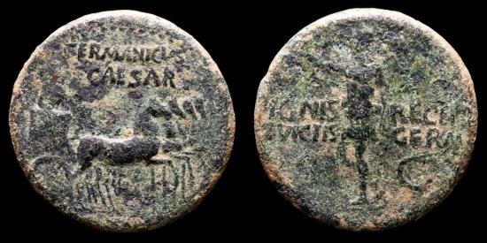 Germanicus, son of Nero Claudius Drusus, GERMANICVS CAESAR, Germanicus ...