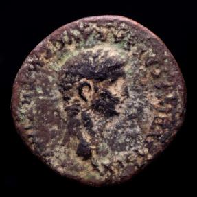 Claudius (41-54 A.D.) bronze quadrans, Lugdunum. - ROM ET AVG front ...