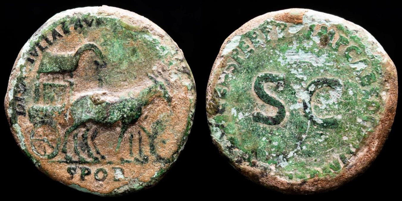 Domitian (for Diva Julia Titi) Rome, Struck A.D. 90/1. DIVAE IVLIAE AVG ...