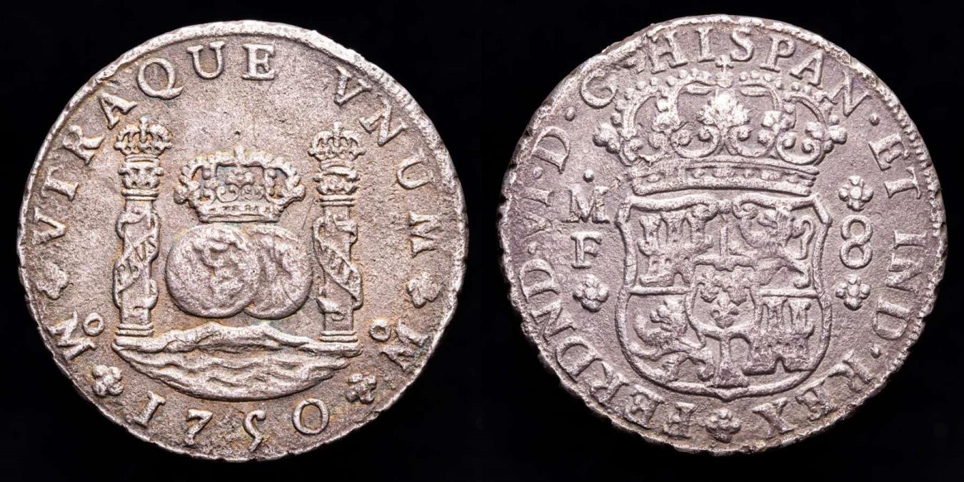 Fernando VI (1746-1759) Silver 8 reales, México, 1750. Essayer M.F ...