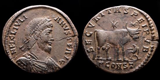 Julian II (360-363 A.D.) Double maiorina, Arles. - SECVRITAS REI PVB ...