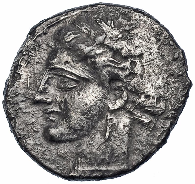 Ancient Hispania - Silver 1/2 shekel (4,40 g. 18 mm.) Tanit head