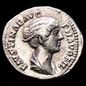 Faustina II (daughter of A. Pius) Silver denarius, Rome 147-150 A.D ...